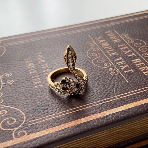 Inspire To Veer | Jewelry | New Carved Moon Snake Cubic Zircon ...